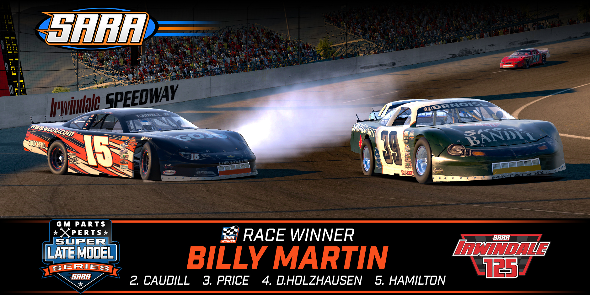 Contact Late Leads To Win For Martin At Irwindale - Sim Auto Racing ...