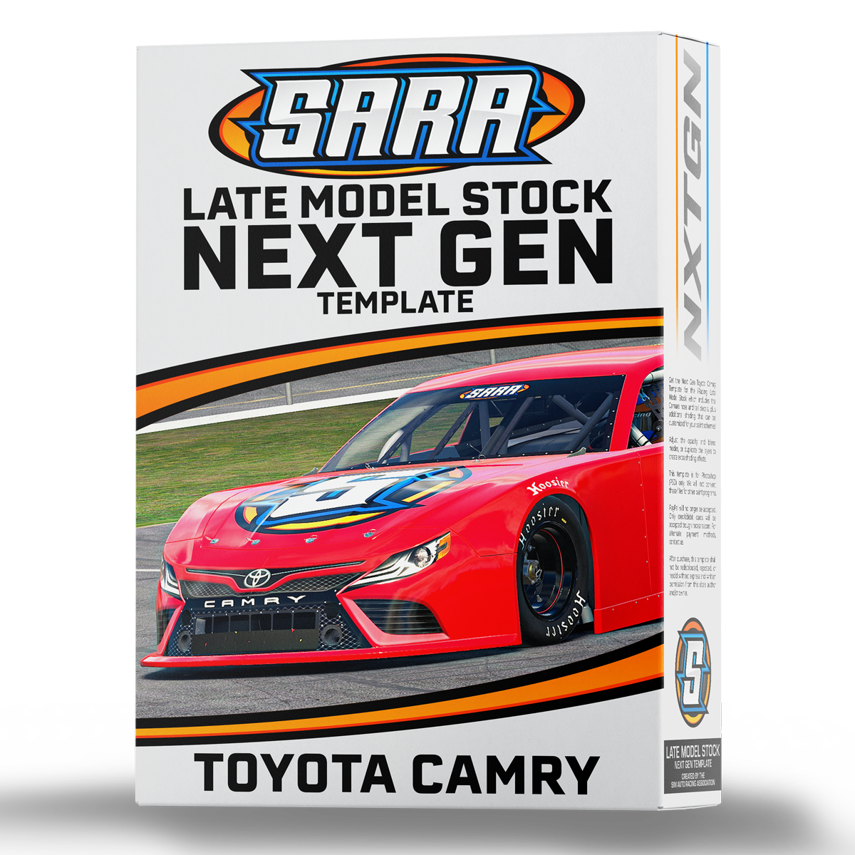 Late Model Stock Camry Template Sim Auto Racing Association