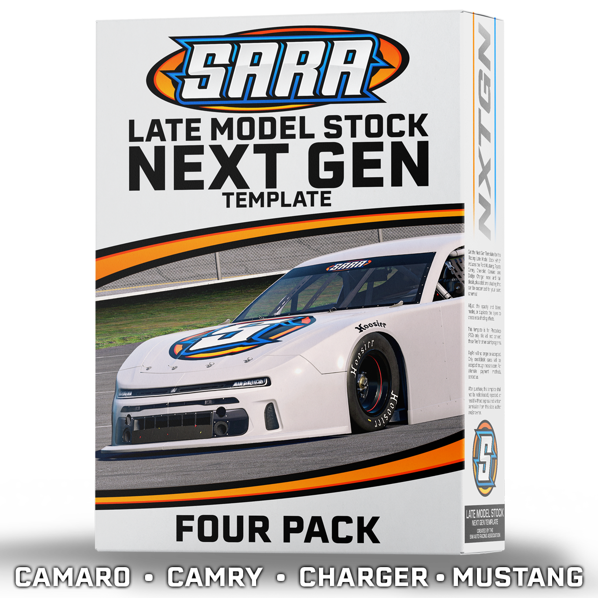 Late Model Stock Template - Four Pack - Sim Auto Racing Association