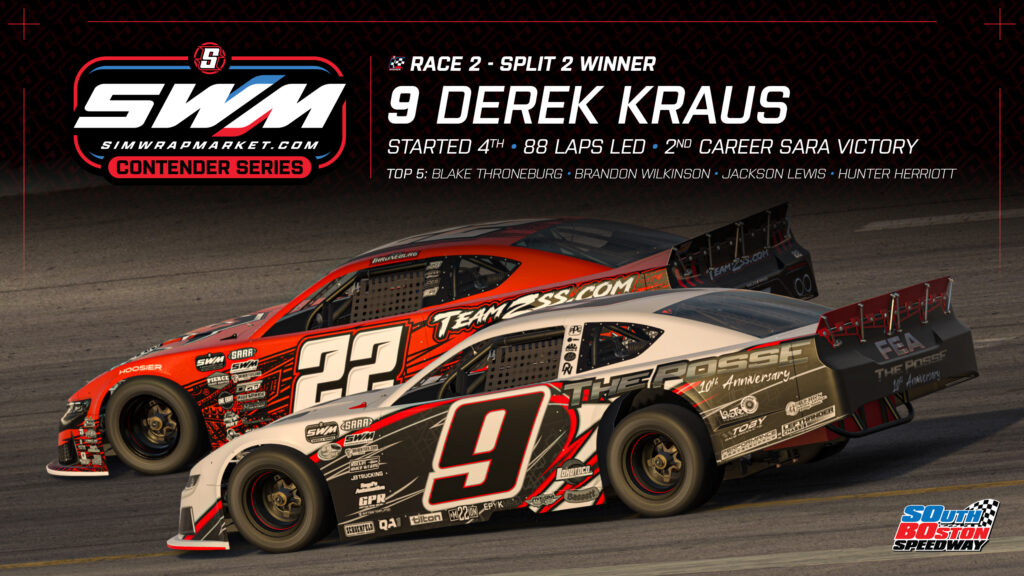 Stenjem, Kraus, Folds & Rapp Score South Boston Wins - Sim Auto Racing ...