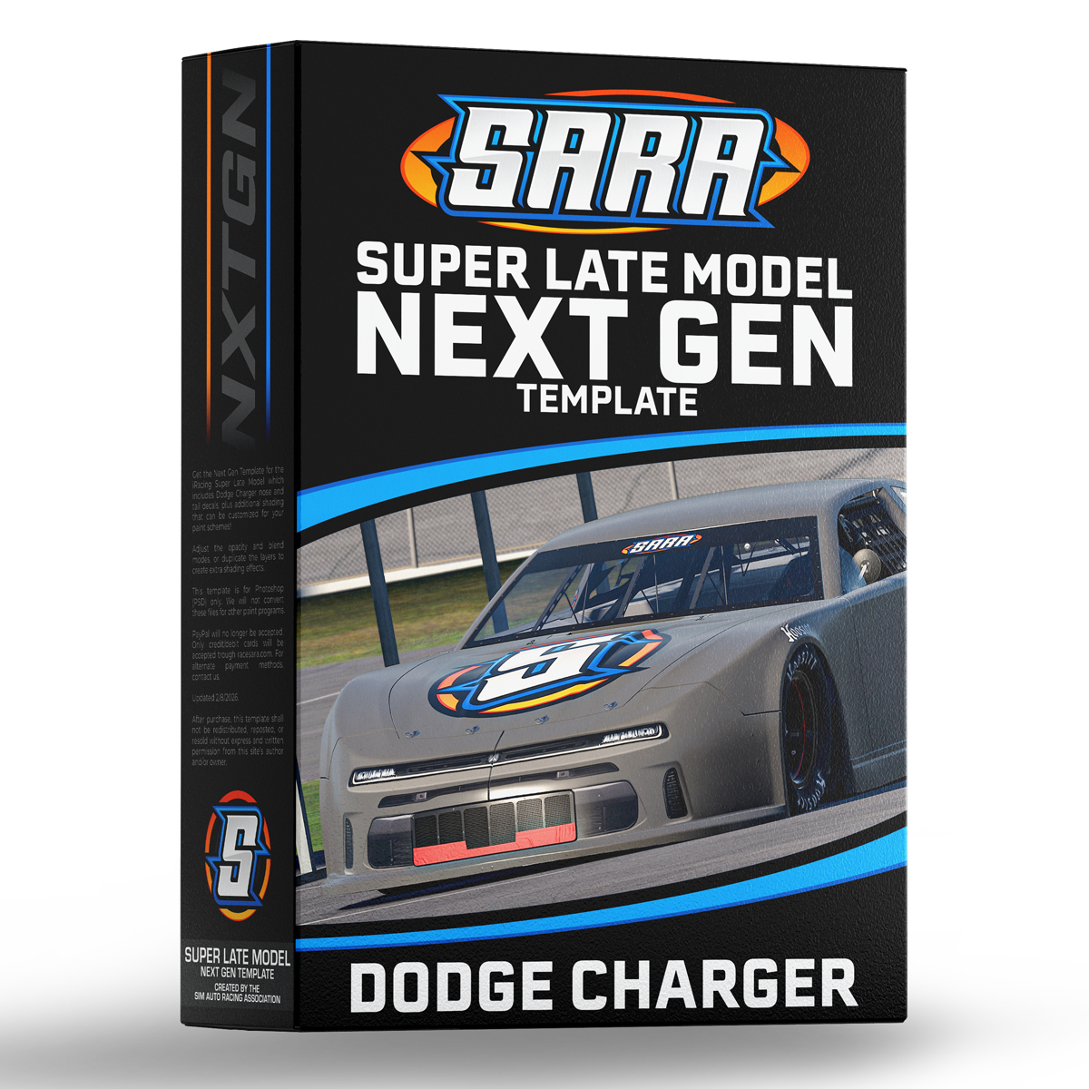 Super Late Model Charger Template - Sim Auto Racing Association
